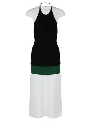 FERRAGAMO Layered Midi Dress - White