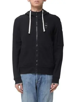 BLAUER. Zip-up Hoodie With Drawstring Hood - Black