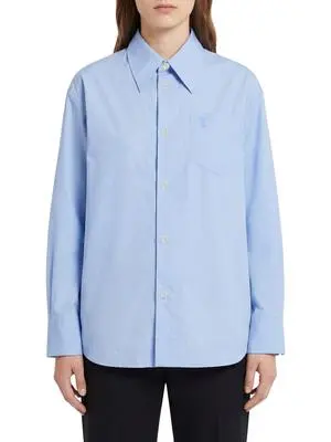 AMI Paris AMI Paris Classic Collar Shirt Blue