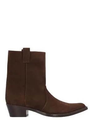 Khaite Clive Suede Ankle Boots - Brown