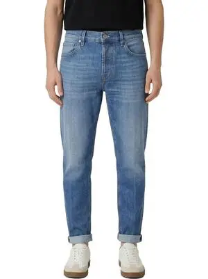 DONDUP Slim Fit Cotton Denim Jeans - Blue