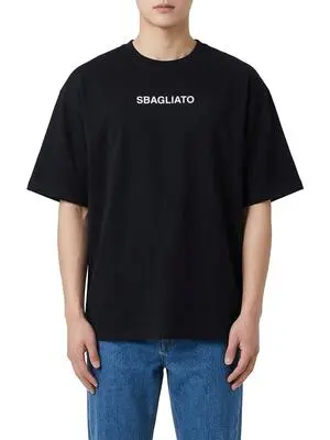 Aspesi Cotton Slogan T-shirt - Black