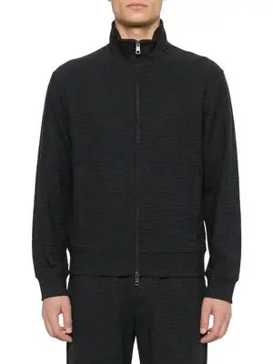 Emporio Armani Zip-up Sweatshirt - Blue