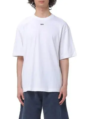Off-White Cotton Crewneck T-shirt - Black