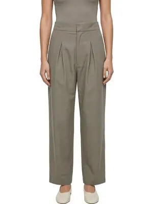 Soeur Tailored Pleated Trousers - Green