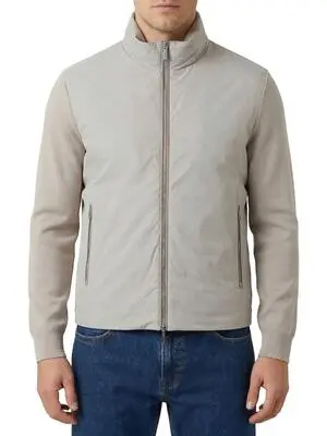 MOORER Zip-up Jacket - Beige