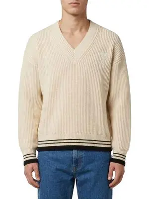 Ami V-neck Sweater - White