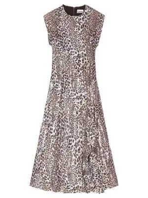 GANNI Leopard Sequins Long Dress - Mixed