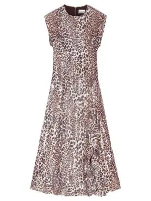 GANNI Leopard Sequins Long Dress - Mixed