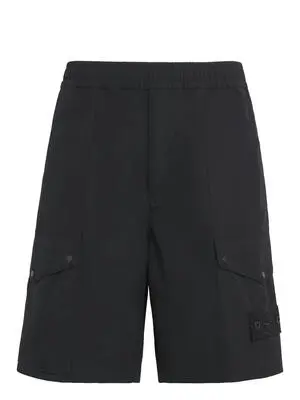 Stone Island Cotton-canvas All-weather Ghost Shorts - Black