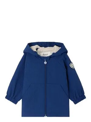 Bonpoint Hooded Zip-up Jacket - Blue