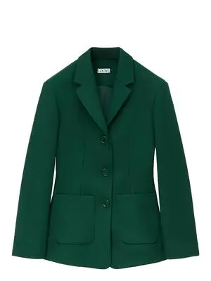 Loewe Wool-blend Blazer - Green