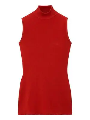 Loewe Sleeveless Rollneck Top - Red
