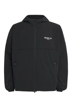 REPRESENT 247 Team Track Hooded Jacket - Black