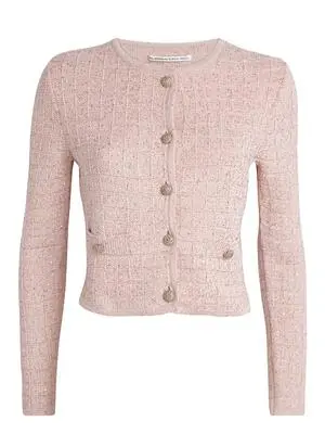 ALESSANDRA RICH Sequin-Embellished Cardigan