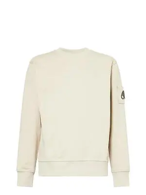 Moose Knuckles Hartsfield Crew-neck Cotton Sweatshirt - Alabaster