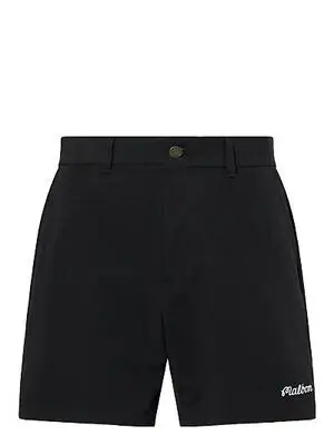 MALBON Logo-embroidered Stretch-woven Shorts - Black