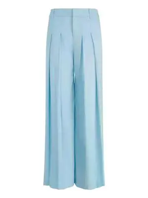Alice + Olivia Blaire Pleated Trousers - Blue