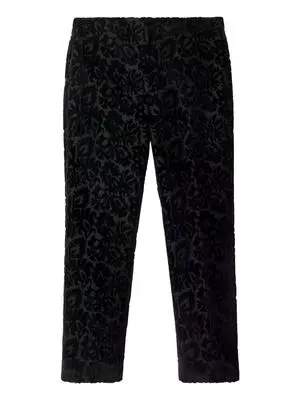 Burberry Jacquard Velvet Trousers - Black