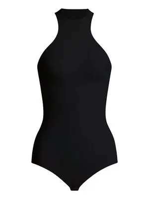 Alberta Ferretti Halterneck Sleeveless Bodysuit - Black