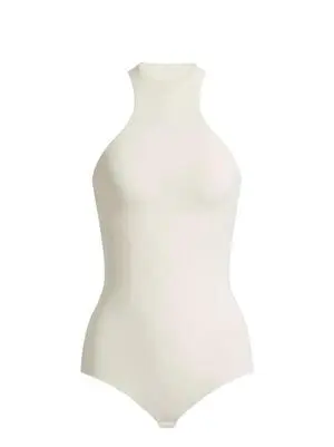 Alberta Ferretti Minima Racer-back Bodysuit - Neutrals