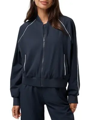Travis Mathew Opening Shot Bomber Jacket - Navy Blazer