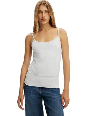 COTTON ON Olivia Basque Cami - Grey Marle
