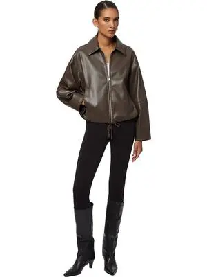 Apparis Ada Leather Jacket - Deep Brown