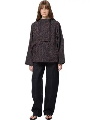 Apparis Leopard-print Windbreaker - Dark Leopard