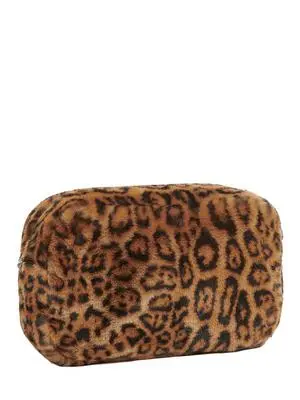 Apparis Jumbo Noor Pluche™ Travel Pouch - Leopard