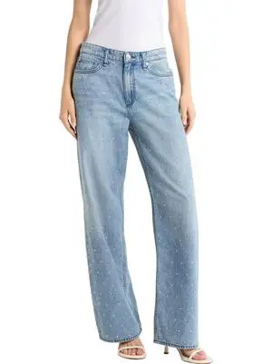 Rag & Bone Logan High-Waist Wide Leg Jeans Margo Jewel