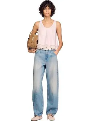 Sandro Barrel Jeans - Blue Jean