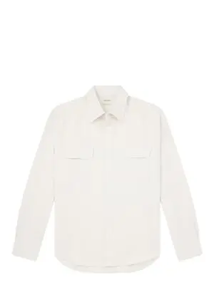 De Bonne Facture Artist Cotton And Hemp-blend Shirt - Neutrals