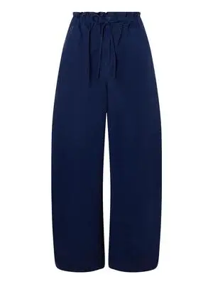 Polo Ralph Lauren Cotton Wide-leg Pants - Navy