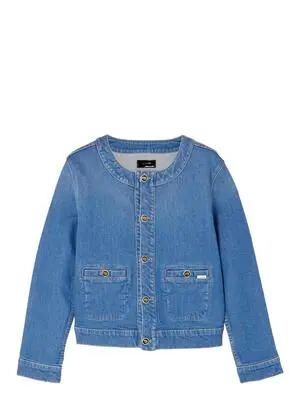 MOTHER The Stashed Picky Denim Jacket Blue