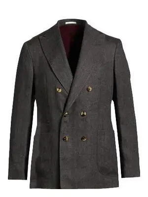 Brunello Cucinelli Blazer Size Linen - Grey