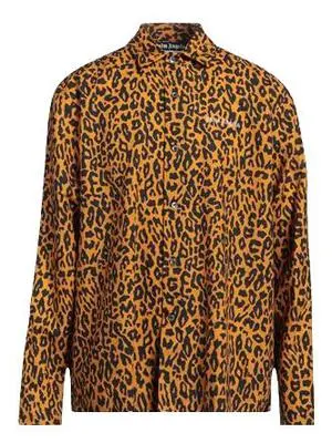 Palm Angels Shirt Size Linen, Cotton, Polyester - Mandarin