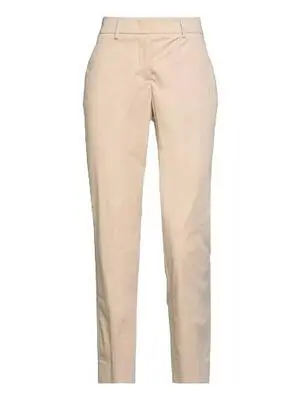 Peserico Cotton Stretch Tapered Mid Rise Pants - Beige