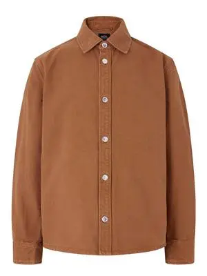 A.p.c. Cotton Overshirt - Brown