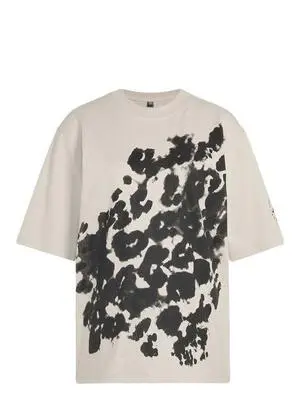 Adidas By Stella McCartney Logo Oversized Leopard Print T-shirt - Multicolor