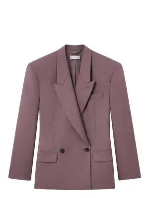 Stella McCartney Double-breasted Waisted Canvas Jacket - Neutral