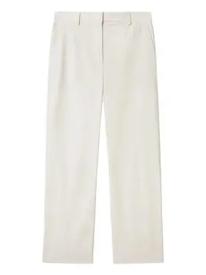 STELLA MCCARTNEY Washed Cotton Straight Trousers