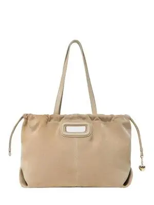 Maje Suede Milpli Tote Red