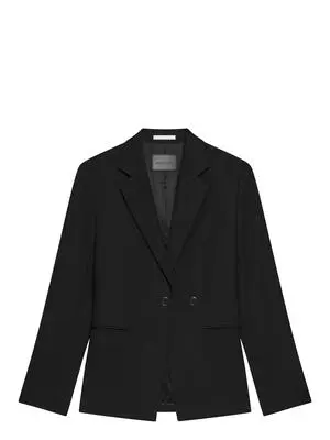 Helmut Lang Wool Gabardine Wardrobe Blazer - Black