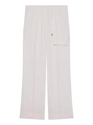 Helmut Lang Lightweight Twill Drawstring Cargo Pants - White