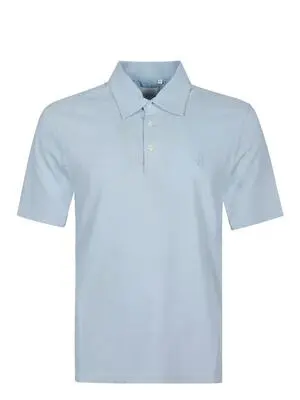 BALLANTYNE Short-sleeved Polo Shirt - Blue