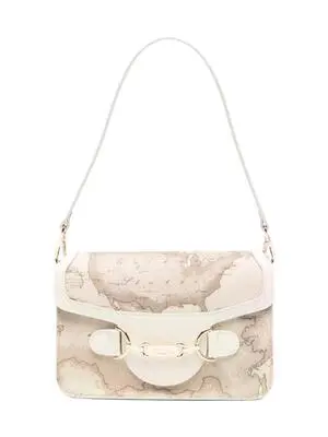 ALVIERO MARTINI 1° CLASSE Map-Print Shoulder Bag