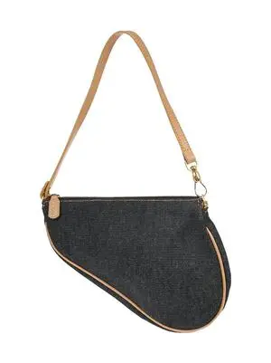 Dior 2011 Saddle Denim Tote - Blue