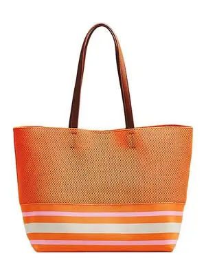 SHIRALEAH Aria Neoprene Tote Bag - Orange