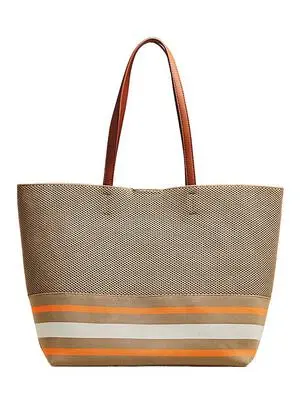 SHIRALEAH Aria Neoprene Tote Bag - Tan